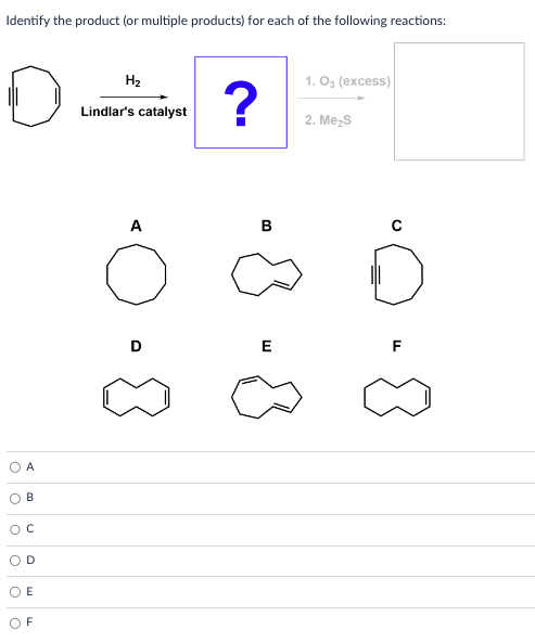 Solved Identify the product (or multiple products) for each | Chegg.com
