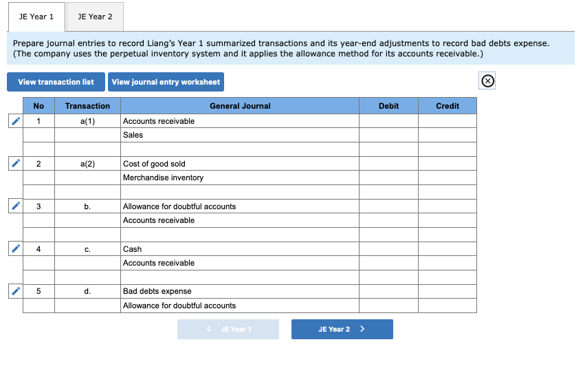 Solved Problem 7-4A Accounts receivable transactions and bad | Chegg.com