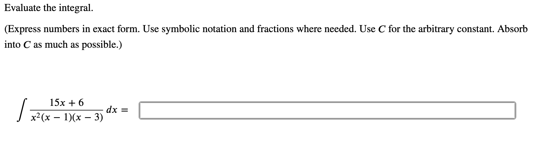 Solved Evaluate the integral. (Express numbers in exact | Chegg.com
