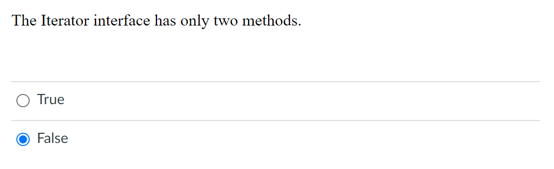 Solved The Interface Iterator Provides A Method Called Next 