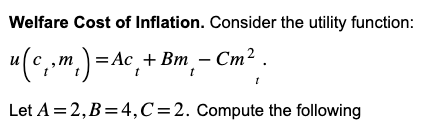 Solved (a) The individual’s demand for real money balances | Chegg.com