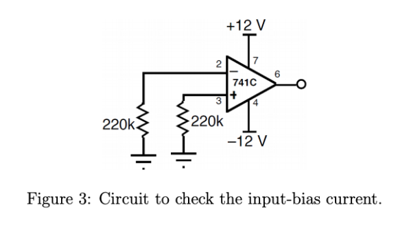 Solved Input offset and bias currents. The 741C has a | Chegg.com