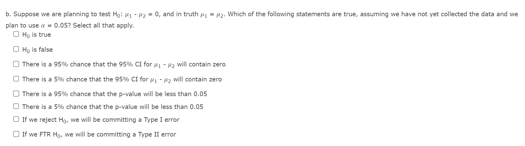 Solved Each question below has multiple correct answers, and | Chegg.com