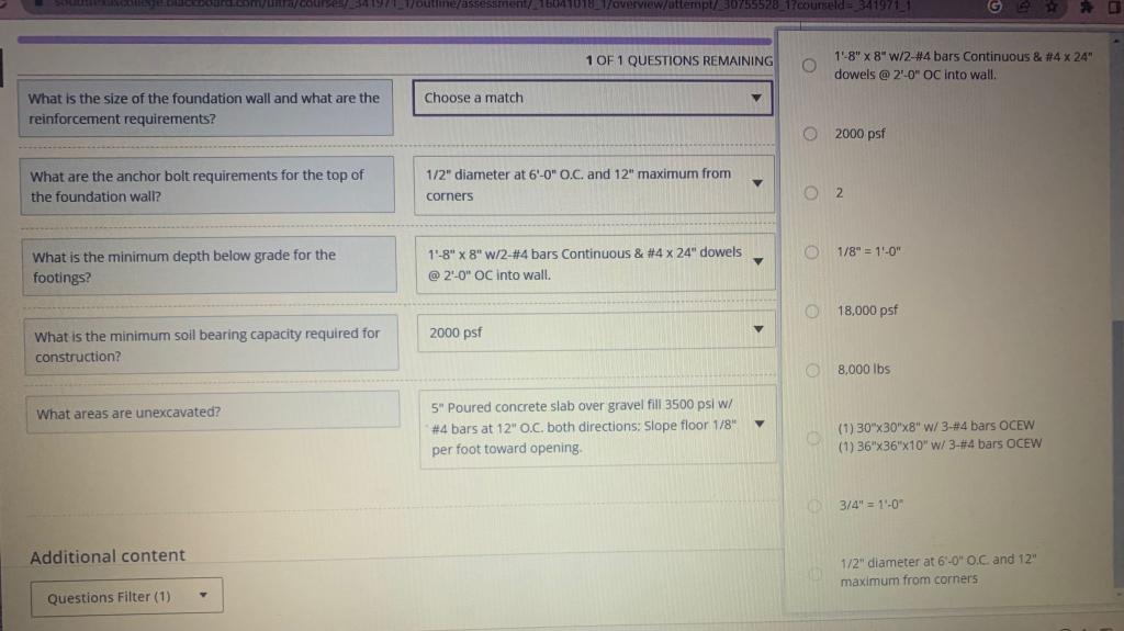 Solved 7 7' −10 " high ×8′′ wide with 2#4 bars horizontal at | Chegg.com