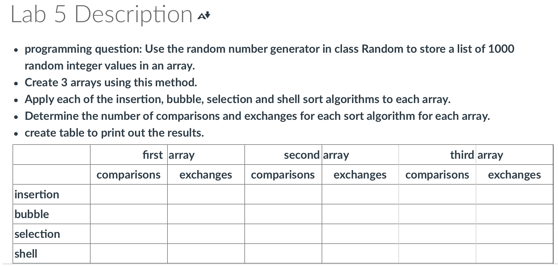 Solved Lab 5 Description At . programming question: Use the | Chegg.com