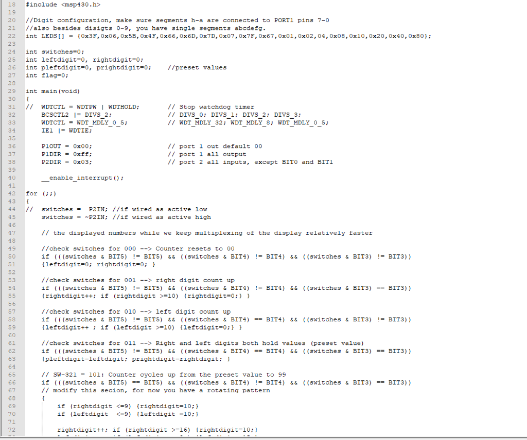20 5 Write A C Program Using The Msp430g2553 