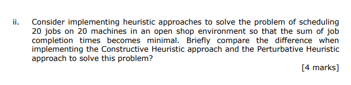 Hyper-Heuristics questions Consider implementing | Chegg.com