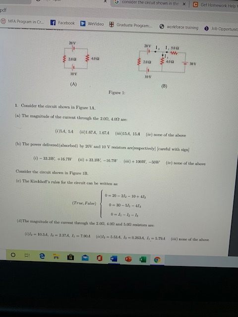 Solved consider the arcut shown in the X c Get Homework Help | Chegg.com