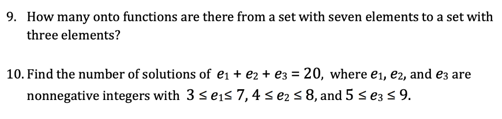 Solved How Many Onto Functions Are There From A Set With