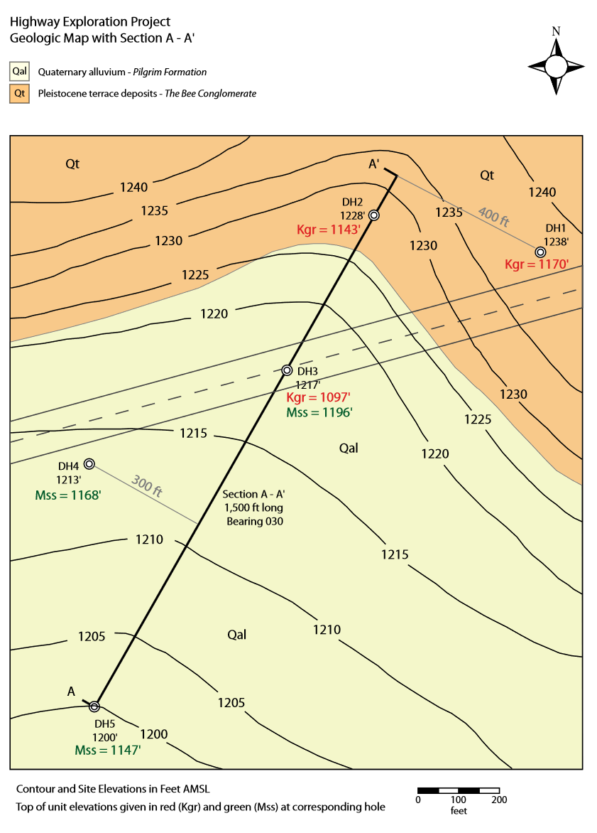 Solved Assignment No. 3 - Geologic Cross-Section This | Chegg.com