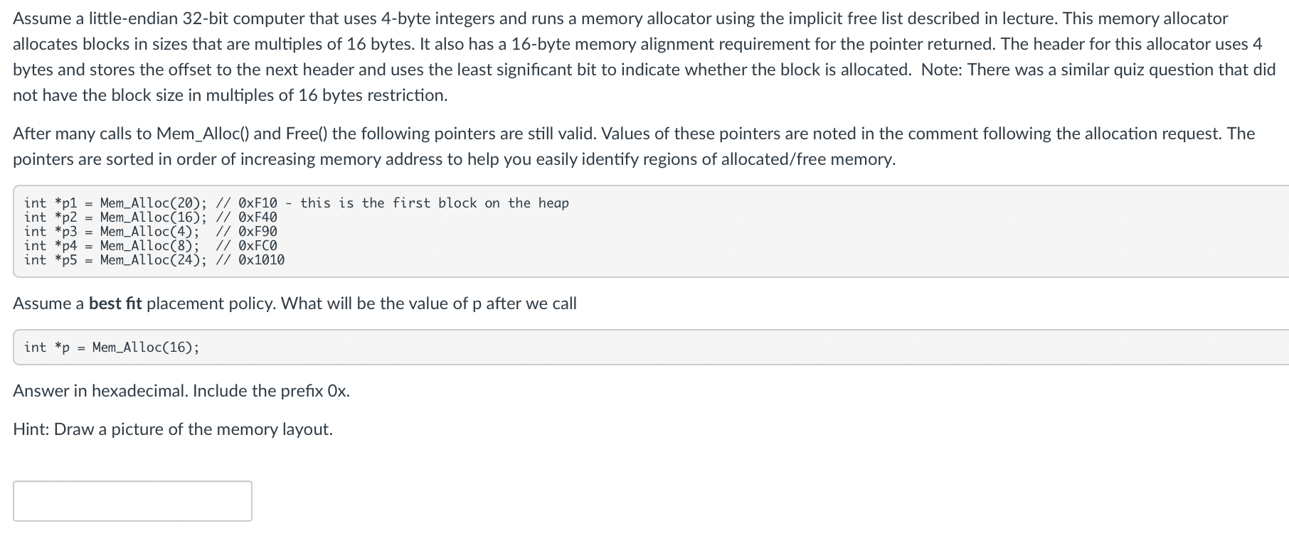 Solved Assume a little-endian 32-bit computer that uses | Chegg.com
