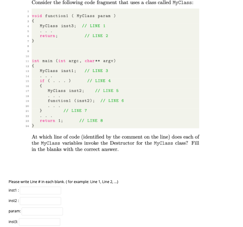 Solved Consider the following code fragment that uses a | Chegg.com