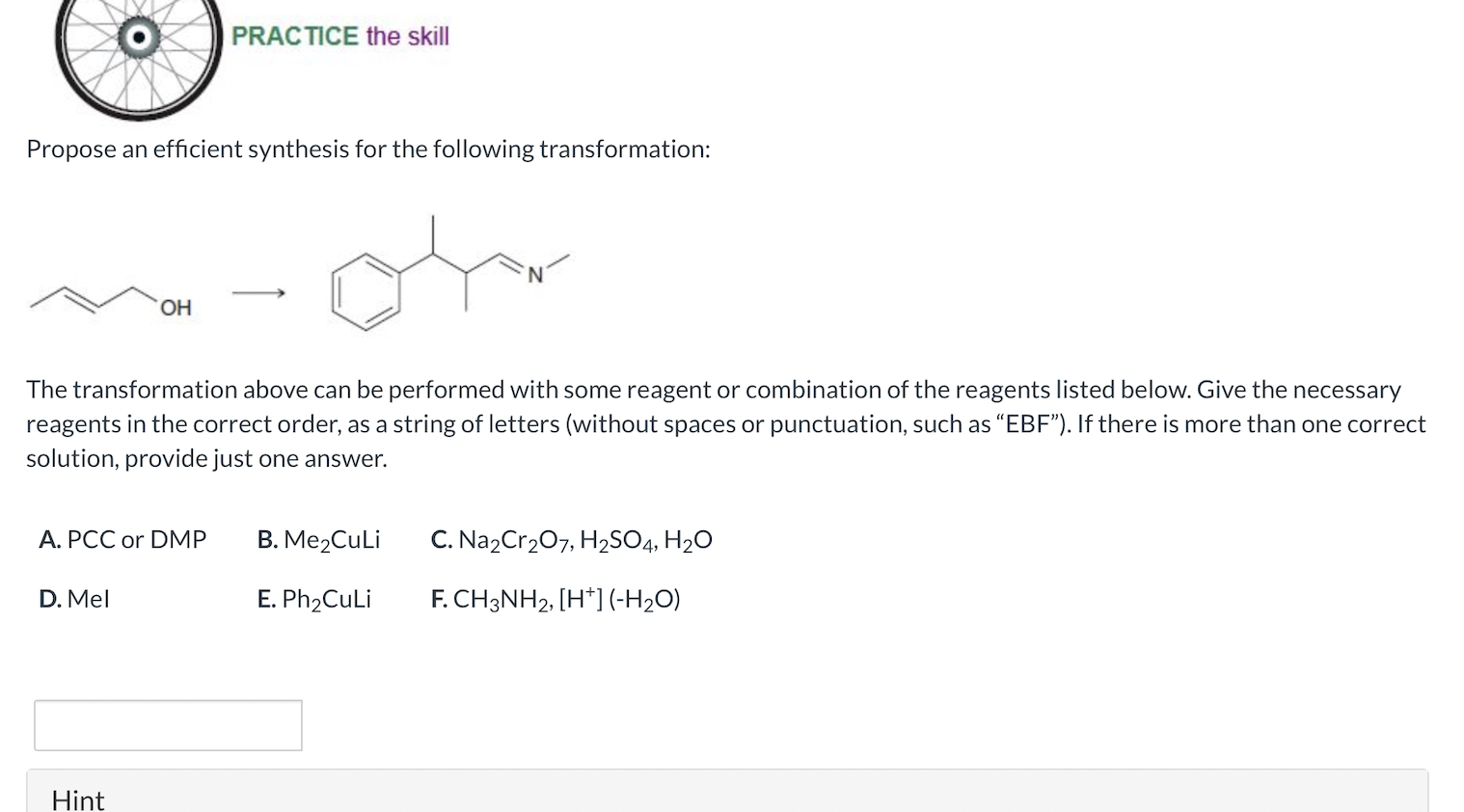 Solved PRACTICE the skillPropose an efficient synthesis for | Chegg.com