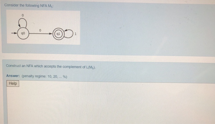 Solved Consider the following NFA M 0 qo Construct an NFA | Chegg.com