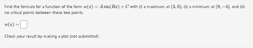 Solved Find the formula for a function of the form | Chegg.com