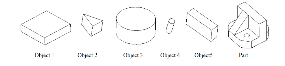Solved By Using Csg Solid Modelling Approach Sketch And
