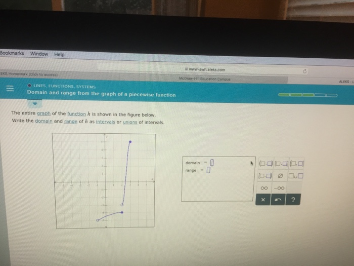 Solved The entire graph of the function h is shown in the | Chegg.com