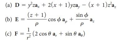 Solved Consider the following arbitrary fields. Find out | Chegg.com