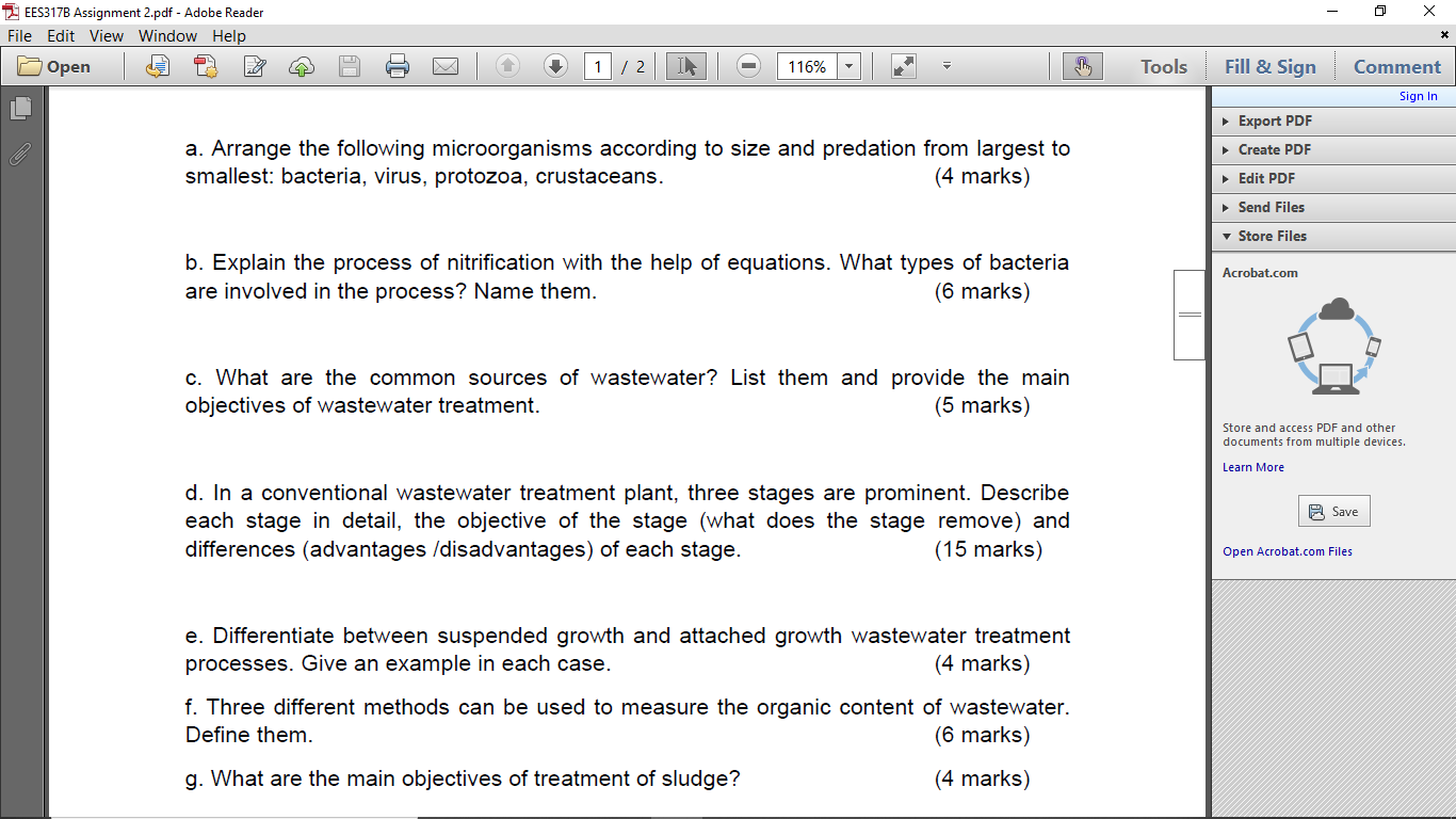 Solved EES317B Assignment 2.pdf - Adobe Reader File Edit | Chegg.com