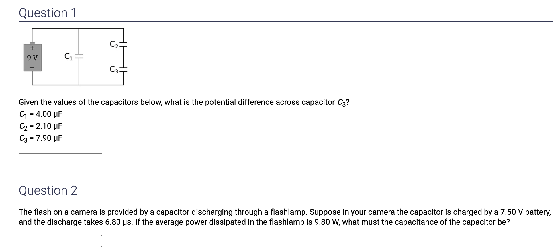 Solved Question 1 Given the values of the capacitors below, | Chegg.com Solved Question 1 Given the values of the capacitors below, | Chegg.com