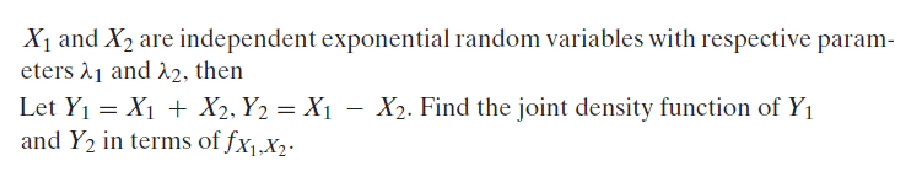 Solved X1 and X2 are independent exponential random | Chegg.com