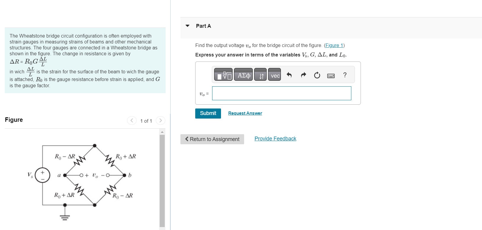 Solved The Wheatstone bridge circuit configuration is often | Chegg.com