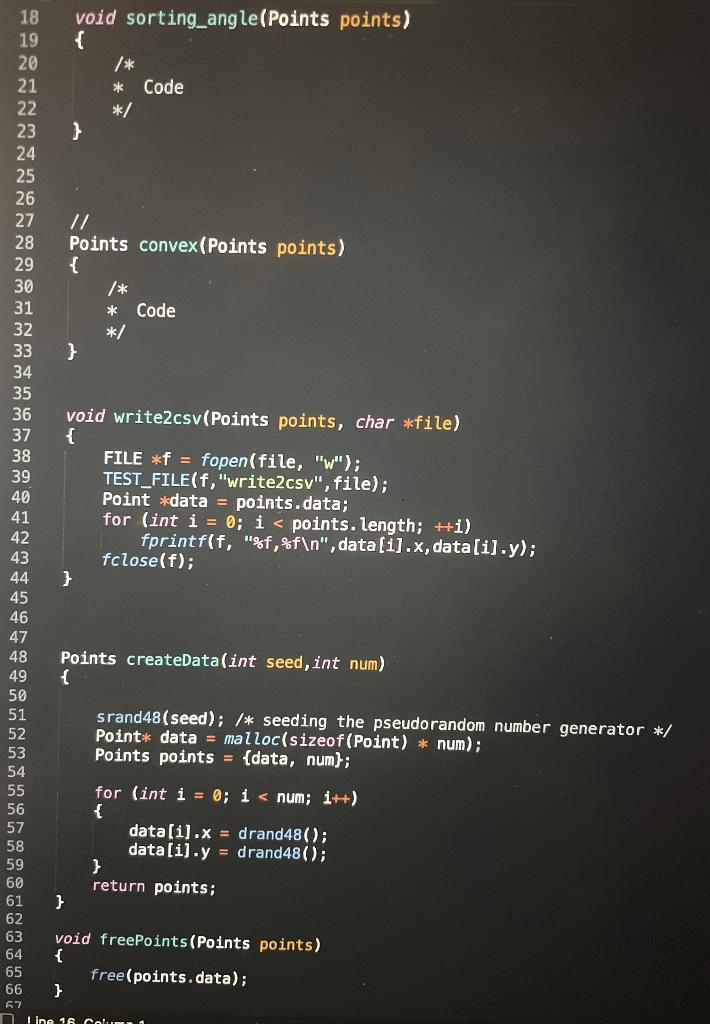 Solved 1 Convex Hull 11 Grahams Scan Lets Implement 