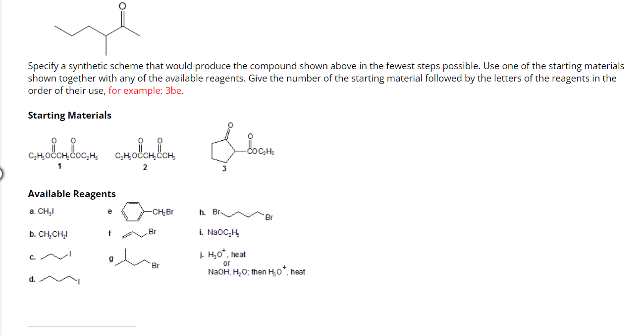 Solved Specify a synthetic scheme that would produce the | Chegg.com