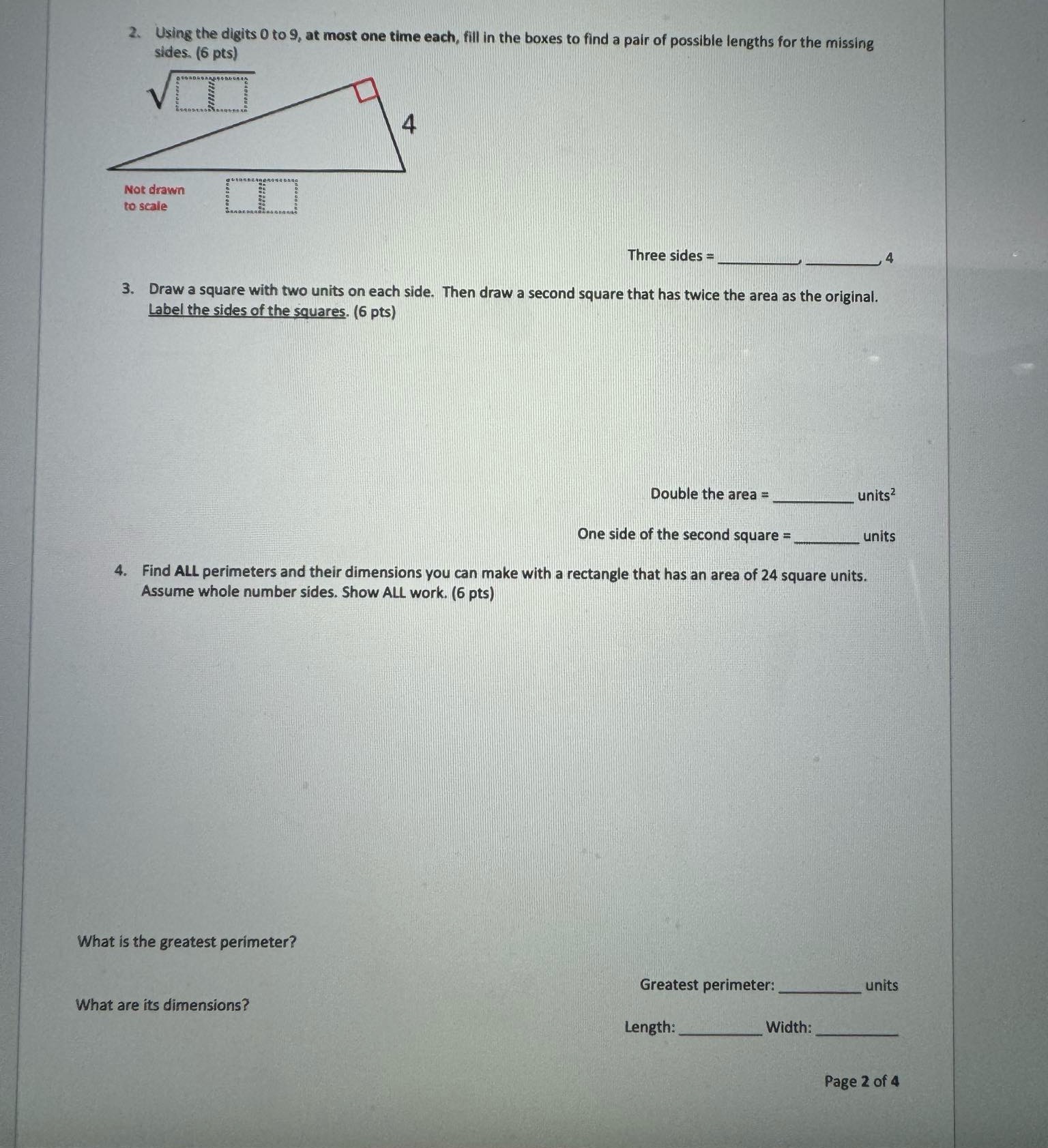 Solved Using the digits 0 ﻿to 9 , ﻿at most one time each, | Chegg.com
