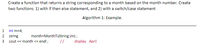 Solved Create a function that returns a string corresponding | Chegg.com