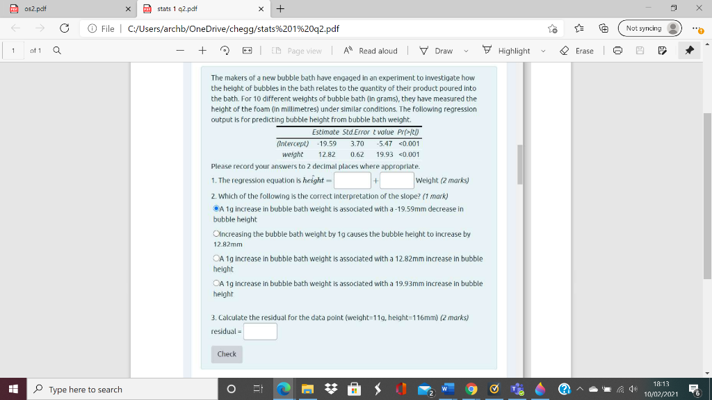 Solved PRE os2.pdf х bi stats 1 q2.pdf + X File | Chegg.com