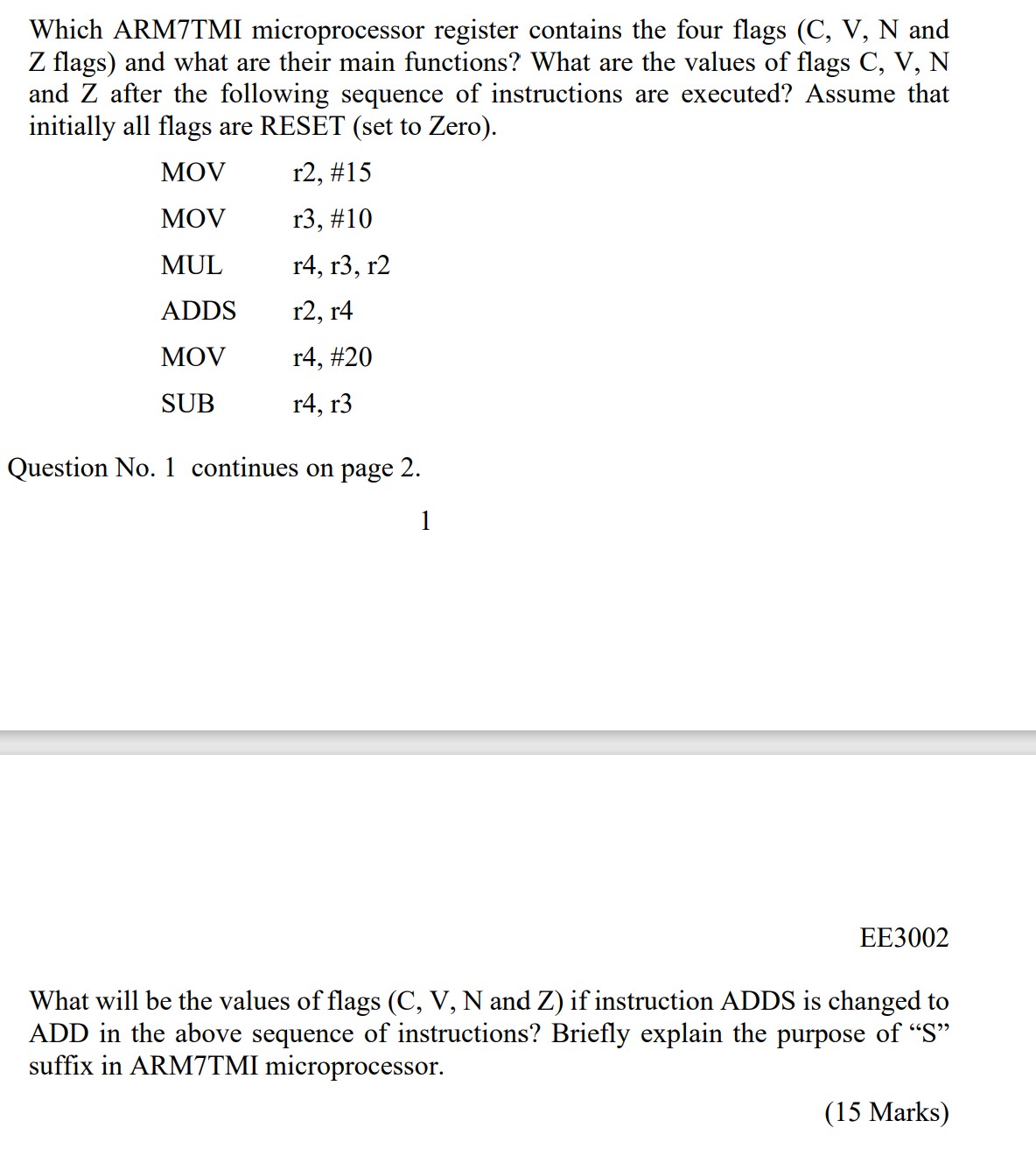 Solved Which ARM7TMI microprocessor register contains the | Chegg.com