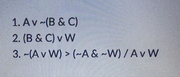 Solved This is a Philosophy 120 (Symbolic Logic) question. | Chegg.com