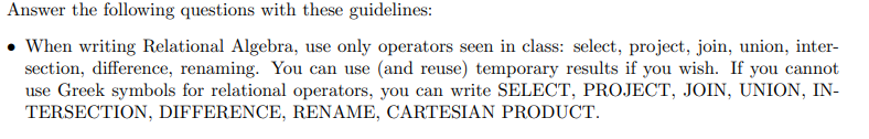 Solved Answer the following questions with these guidelines: | Chegg.com