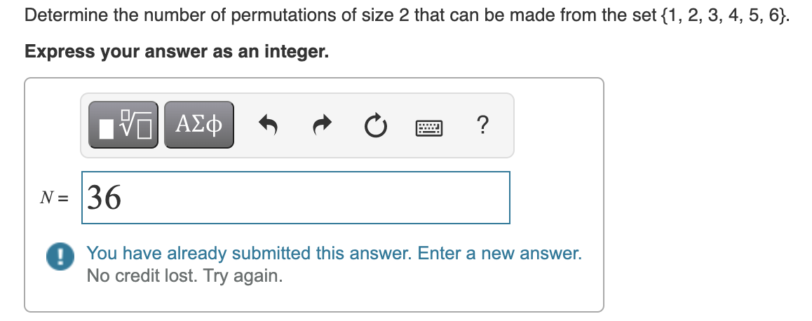 Solved Determine the number of permutations of size 2 that | Chegg.com