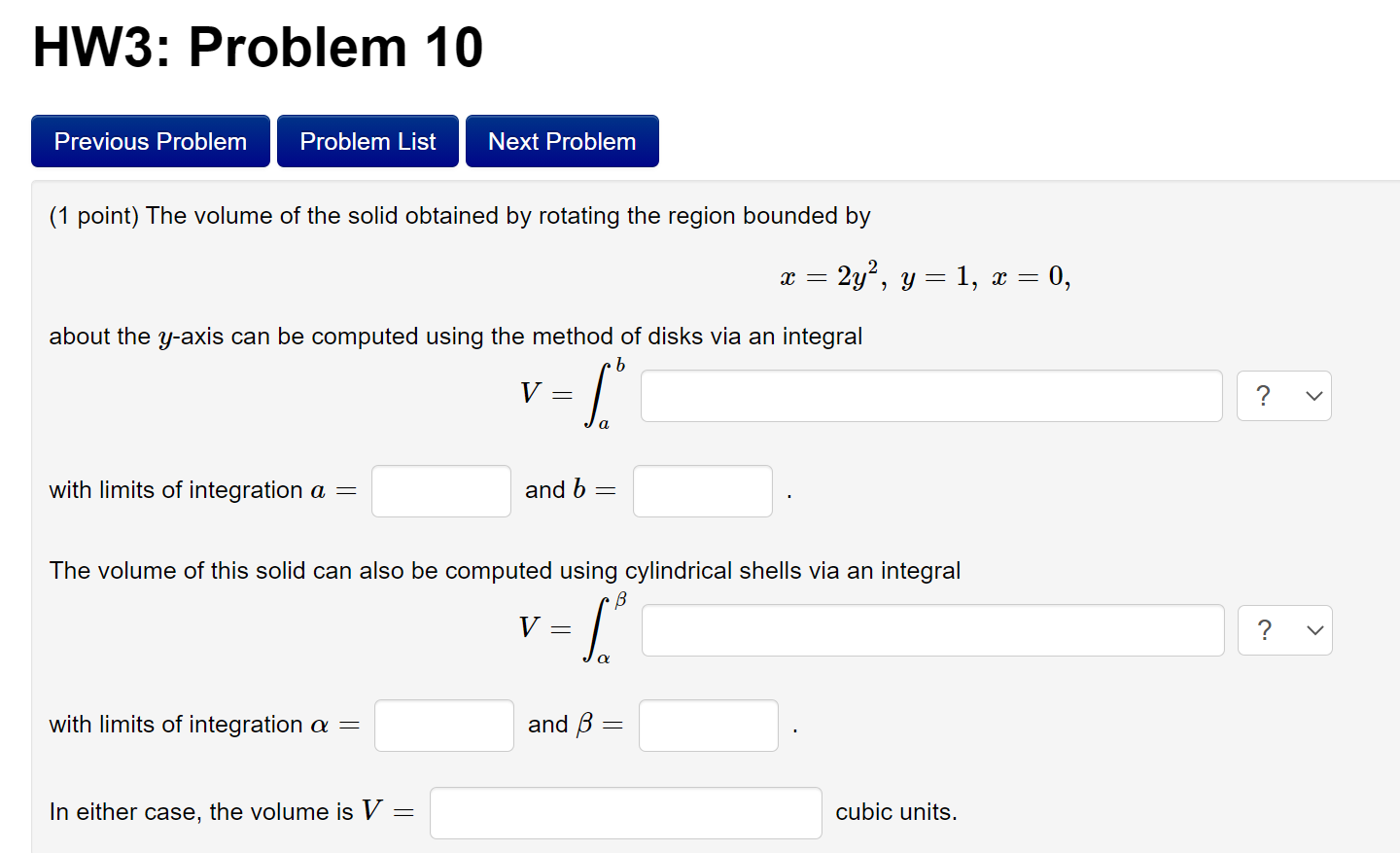 Solved HW3: Problem 10 Previous Problem Problem List Next | Chegg.com