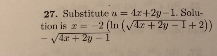 Solved In Problems 23-27 make an appropriate substitution to | Chegg.com