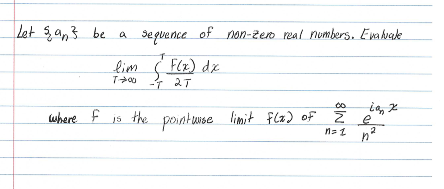 Solved Let {an} be a sequence a Sequence of non-zero real | Chegg.com