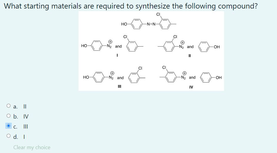 [Solved]: What starting materials are required to synthesi