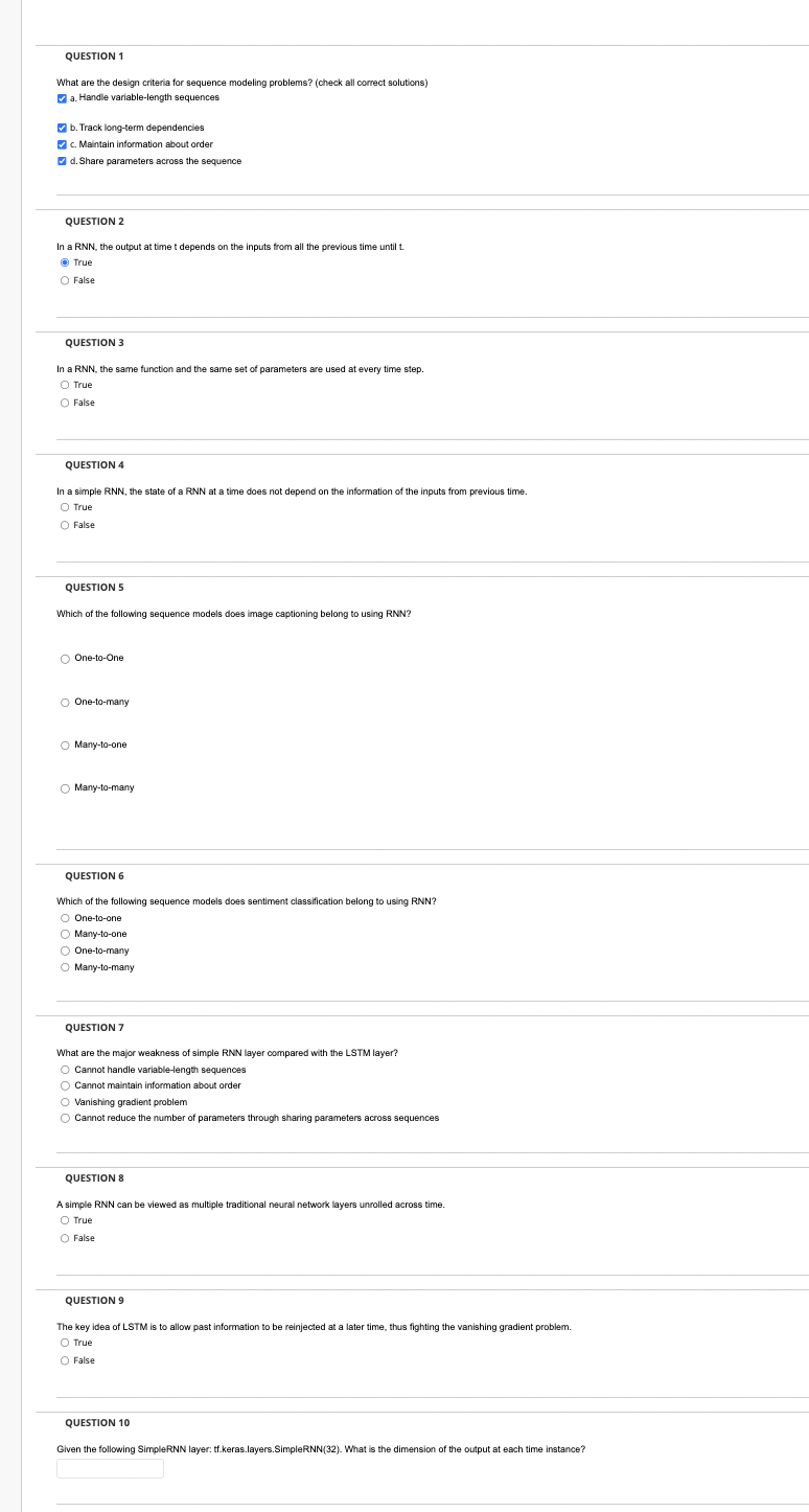 Solved What are the design criteria for sequence modeling | Chegg.com