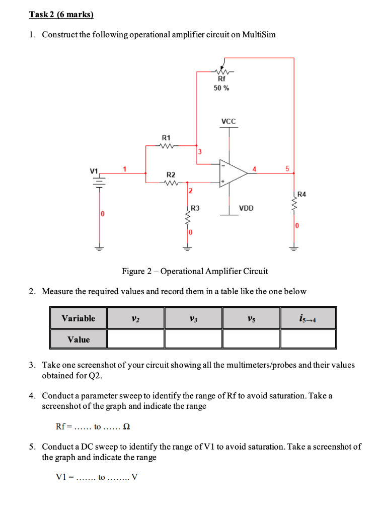 Solved Task 2 (6 marks) 1. Construct the following | Chegg.com