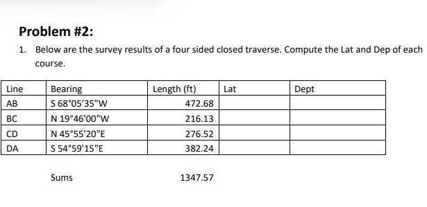 Solved Problem \#2: 1. Below are the survey results of a | Chegg.com