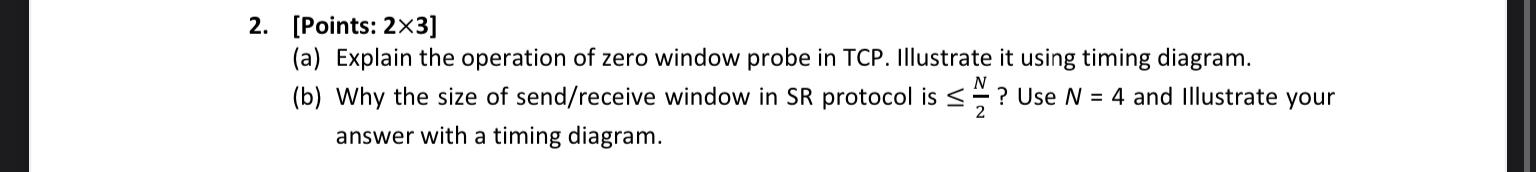 Solved 2. [Points: 2x3] (a) Explain the operation of zero | Chegg.com