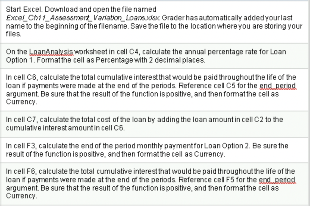 Solved Start Excel. Download and open the file named | Chegg.com