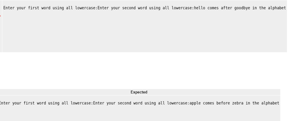 Solved Task 3 Comparing Strings Write A Java Program That 6247