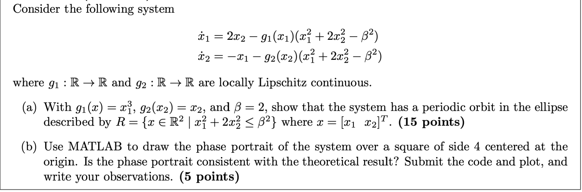 Solved Consider the following system | Chegg.com