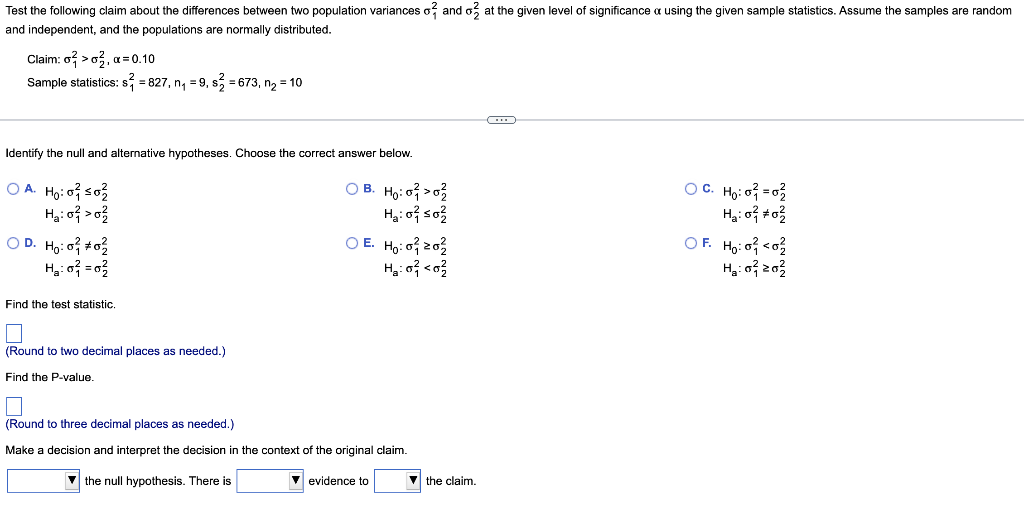 Solved Test the following claim about the differences | Chegg.com