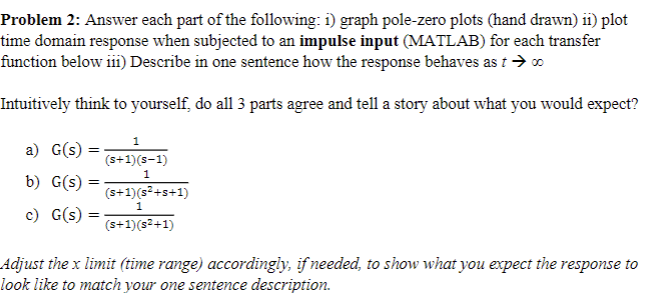 Solved Problem 2: Answer each part of the following: i) | Chegg.com