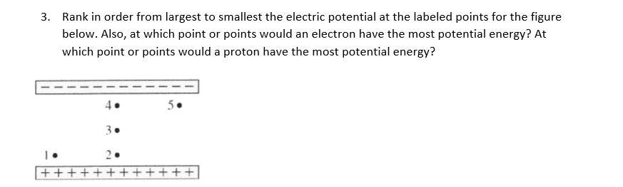 Solved 3. Rank in order from largest to smallest the | Chegg.com