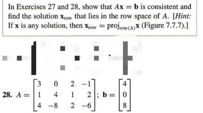 Solved In Exercises 27 and 28, show that Ax = b is | Chegg.com